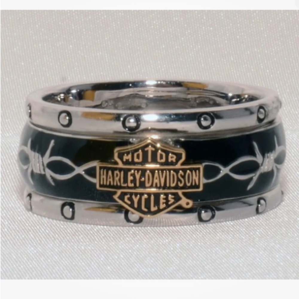 Harley Davidson Rumble And Roll Ring By Franklin Mint - Gem